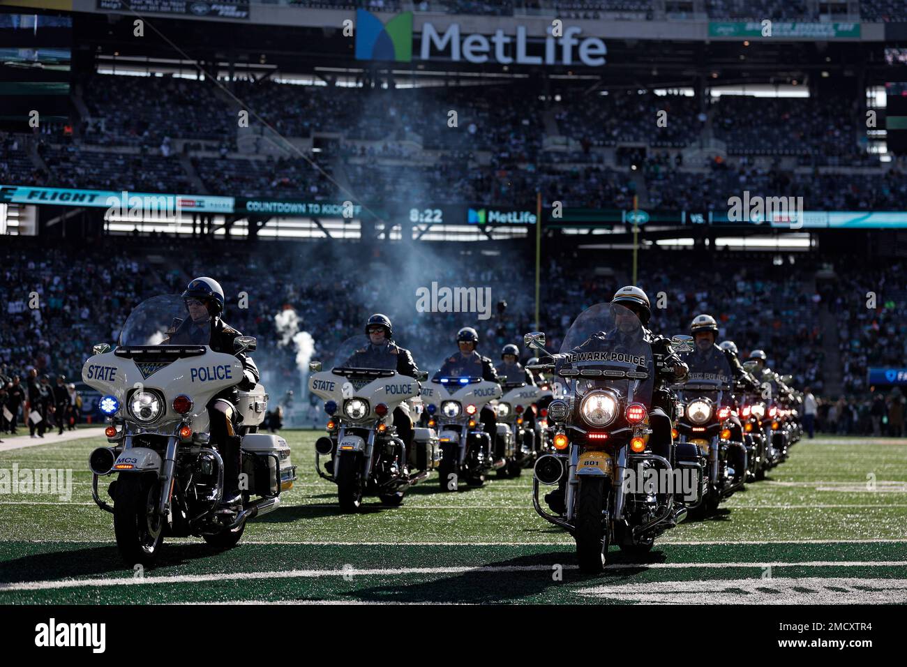 Members of the New Jersey State Police and Newark Police motorcycle ...