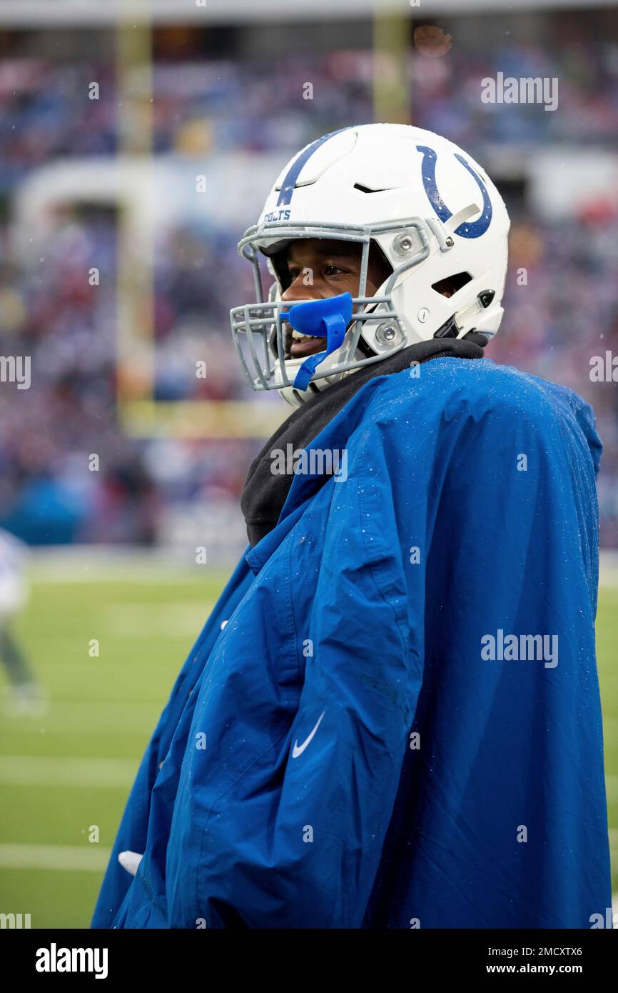 Cornerback (23) Kenny Moore II of the Indianapolis Colts stands on the ...