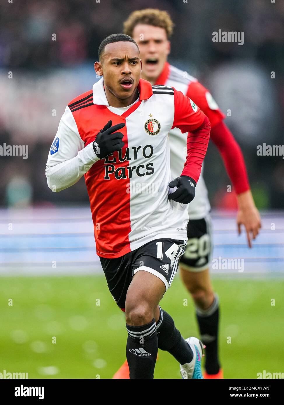 Rotterdam - Igor Paixao of Feyenoord celebrates the 1-0 during the ...