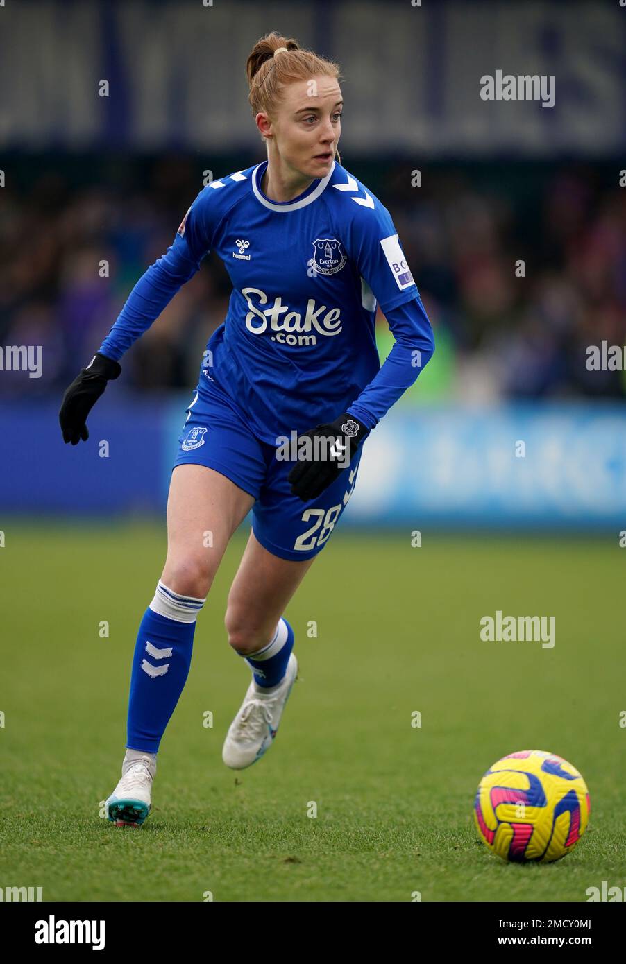 Everton’s Karen Holmgaard in action during the Barclays Women's Super ...