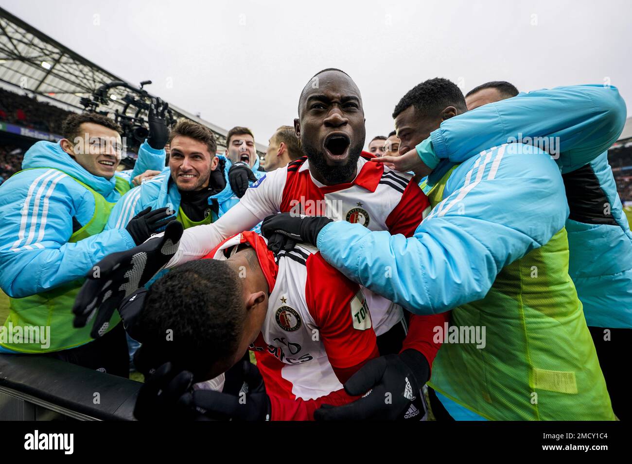 Rotterdam - Igor Paixao of Feyenoord celebrates the 1-0 during the ...