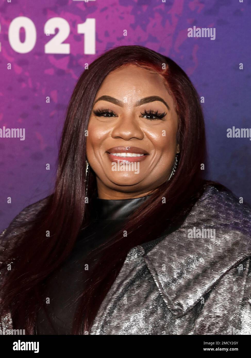 Ms. Pat attends 2021 Soul Train Awards red carpet at Adam Clayton ...
