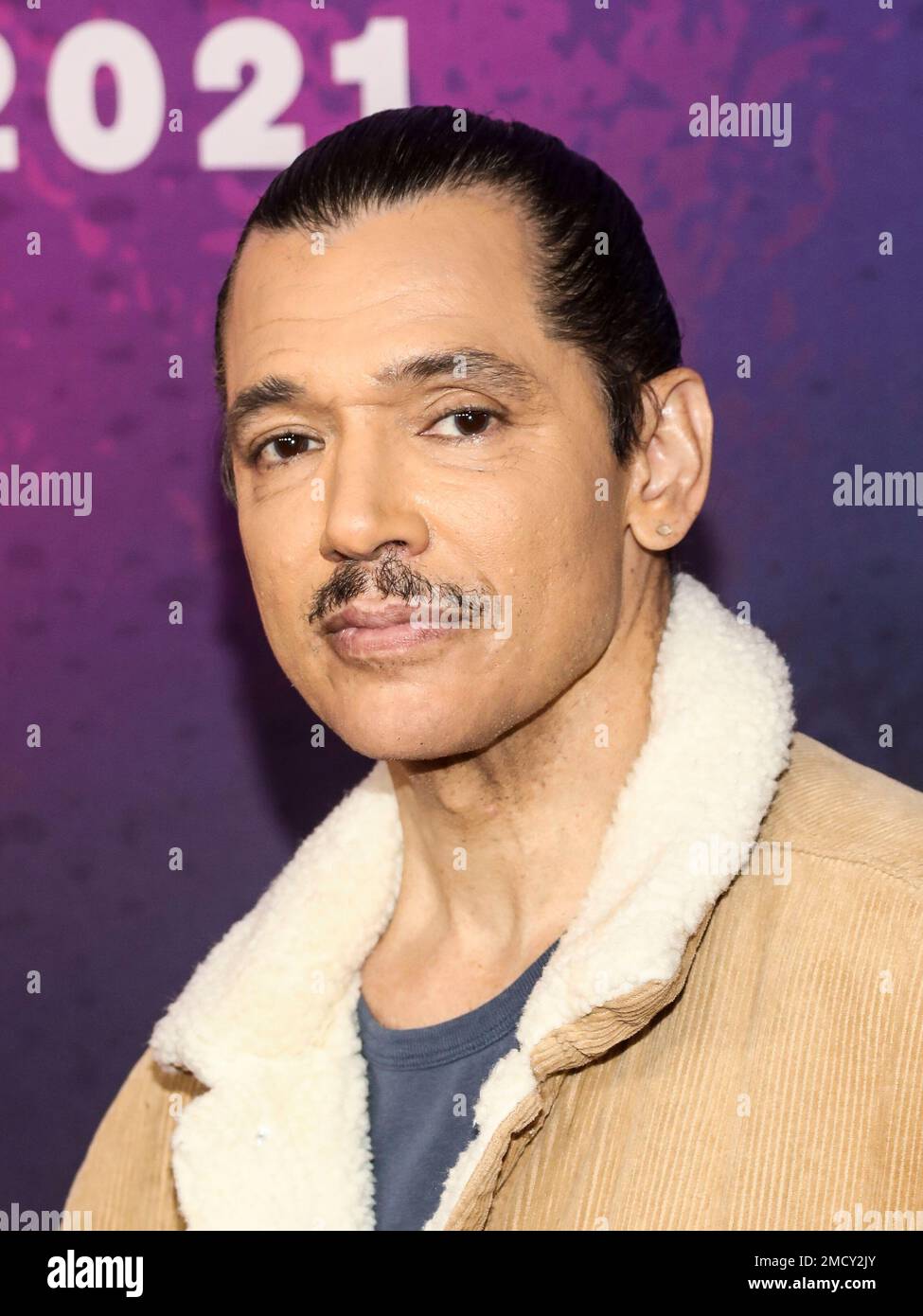 Recording artist El DeBarge attends 2021 Soul Train Awards red carpet ...
