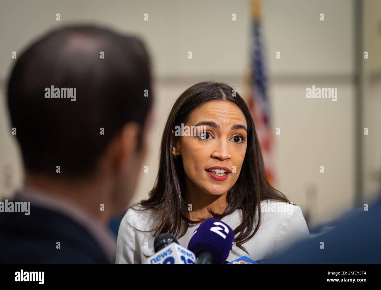 U.S. Representative Alexandria Ocasio-Cortez held a townhall meeting in ...