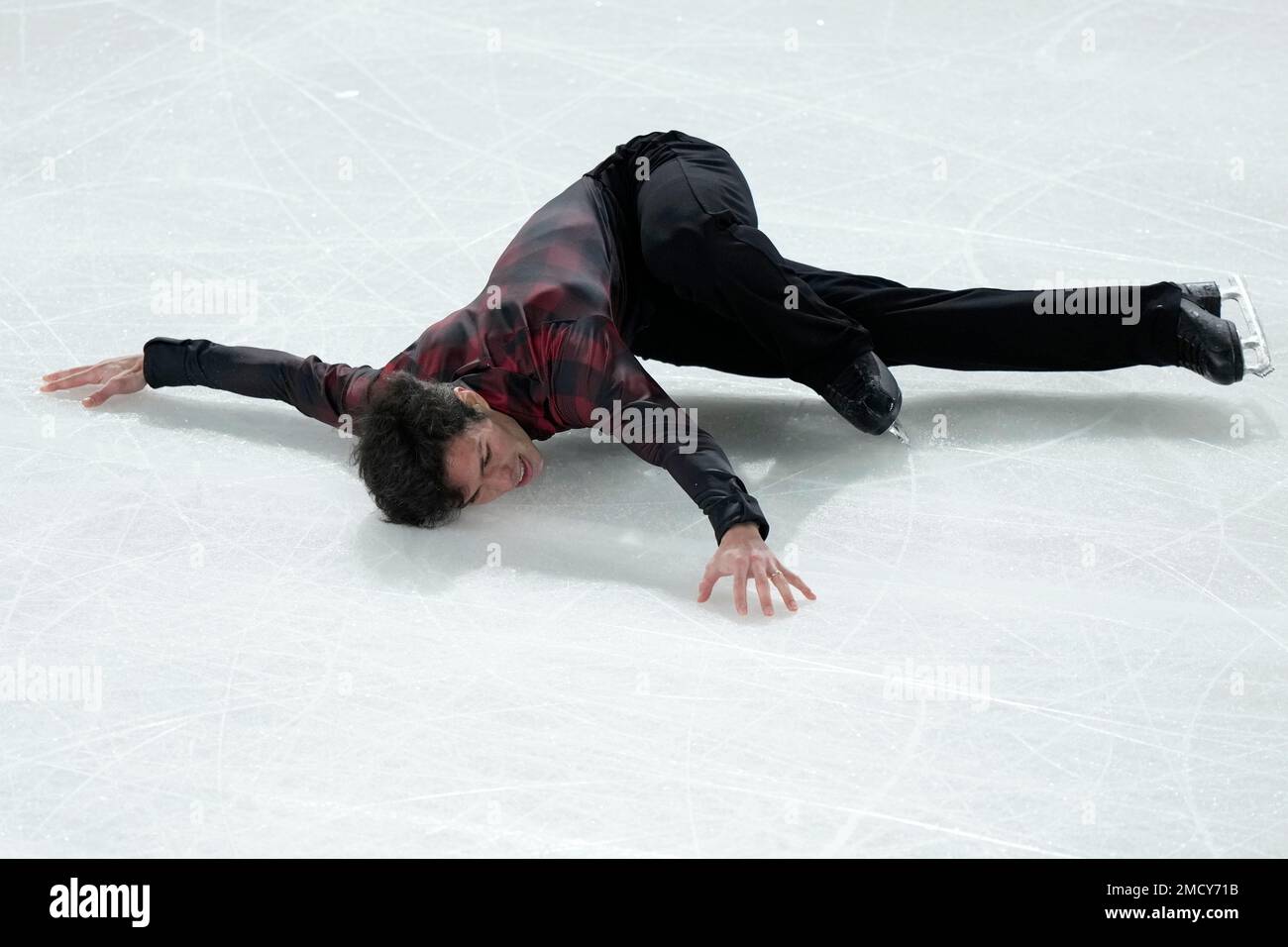 Keegan Messing of Canada competes in the Men Free Skating during the ...