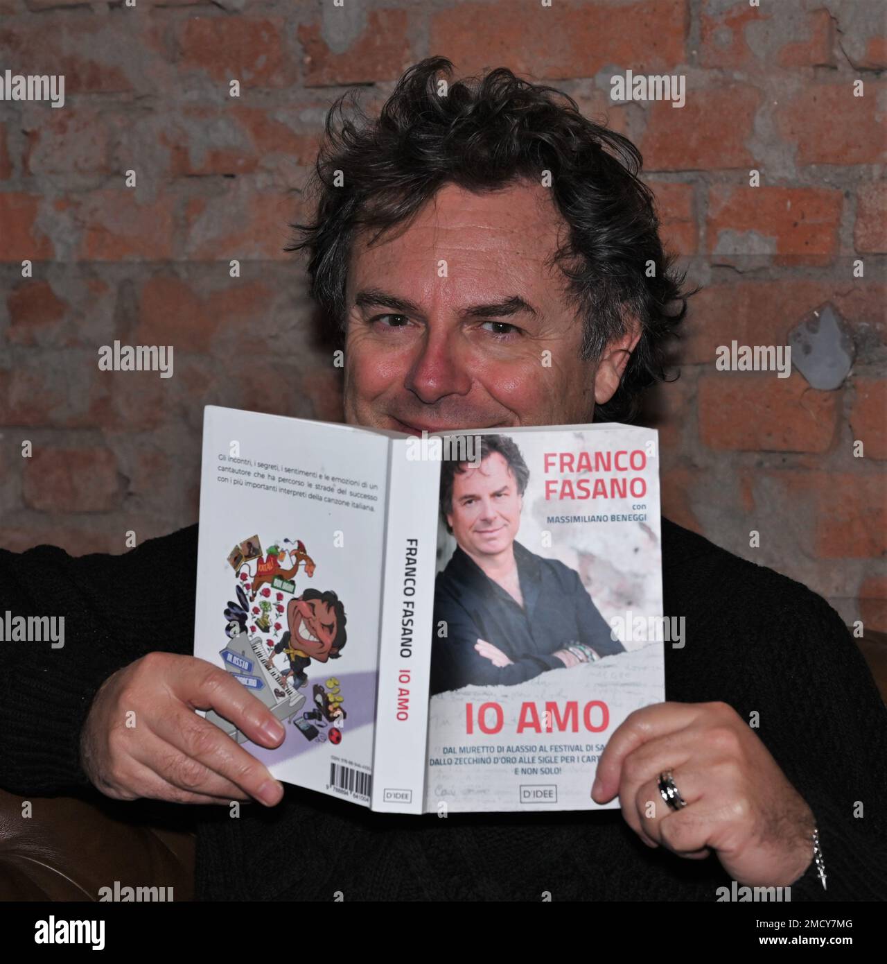 Milan, Italy Franco Fasano presents the book "Io Amo" musician ...