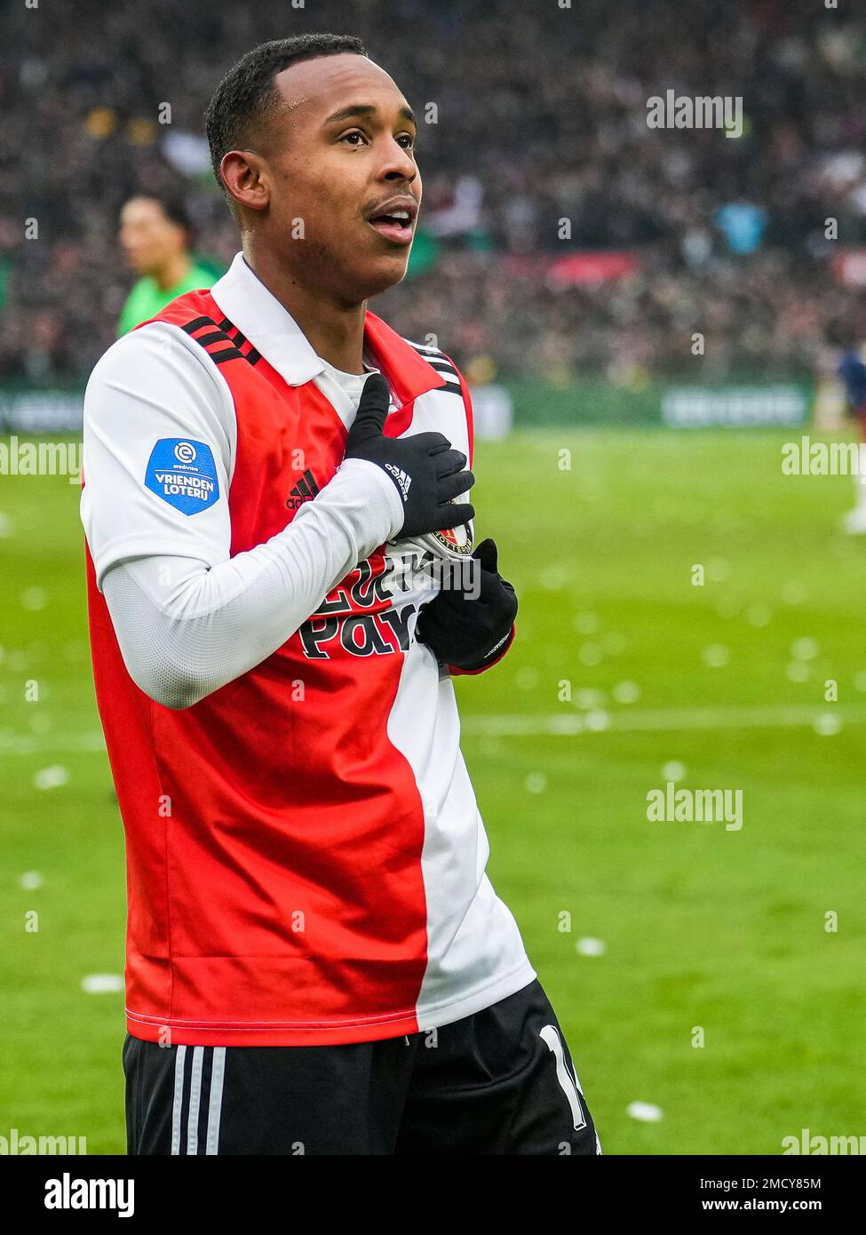 Rotterdam - Igor Paixao of Feyenoord celebrates the 1-0 during the ...