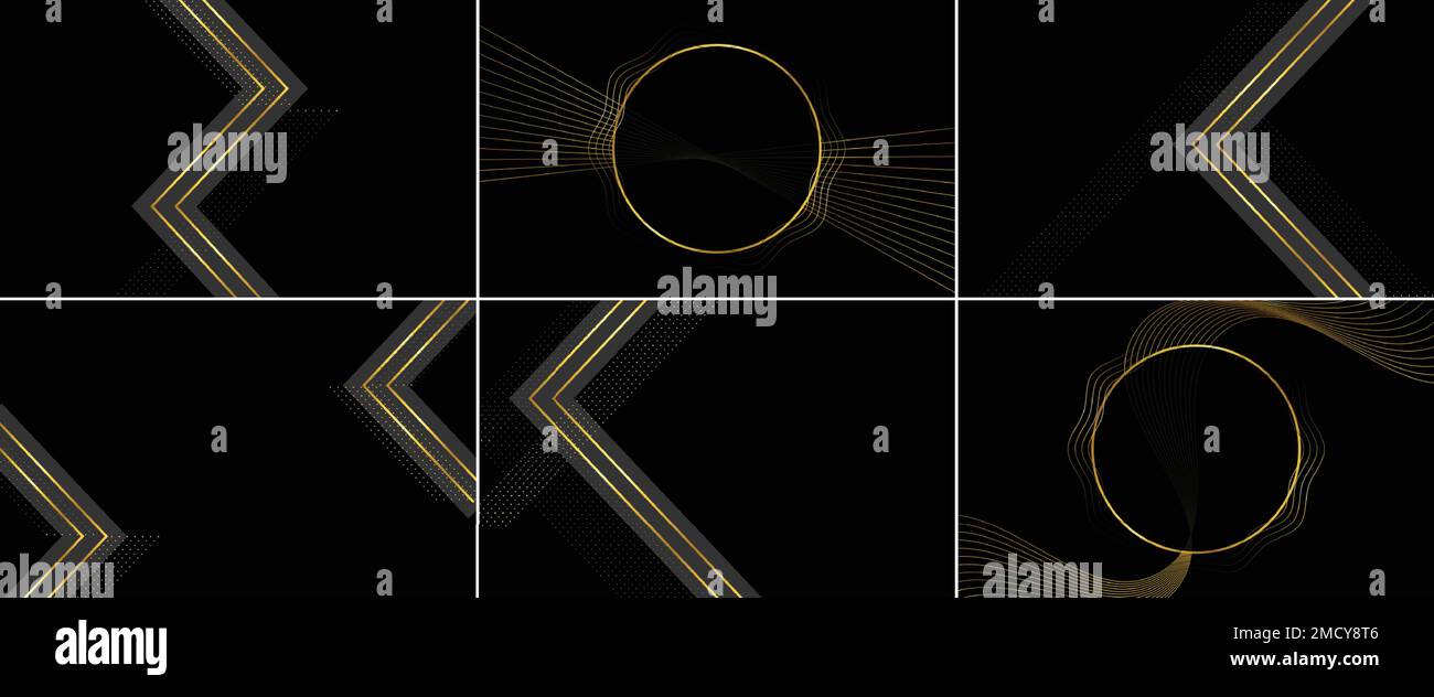 Realistic. 3D gold coins arranged in a pattern on a black background ...