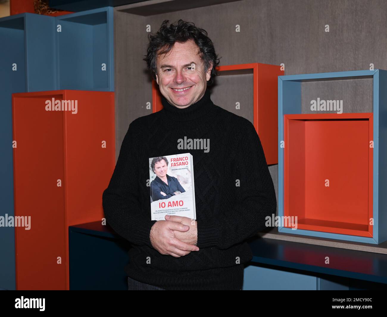 Milan, Italy Franco Fasano presents the book "Io Amo" musician ...