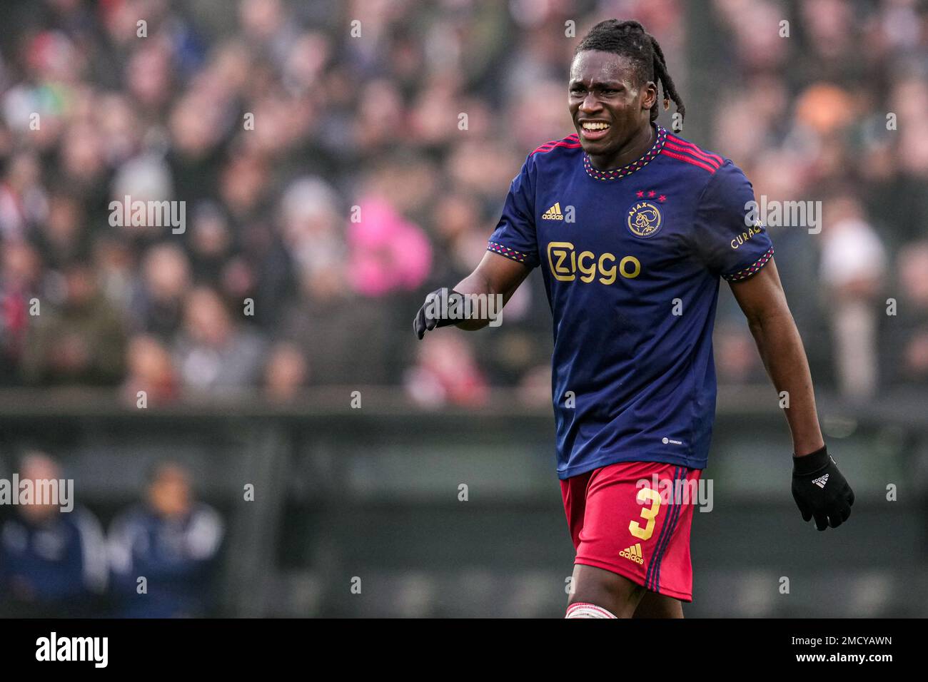 ROTTERDAM, NETHERLANDS - JANUARY 22: Calvin Bassey of Ajax during the ...