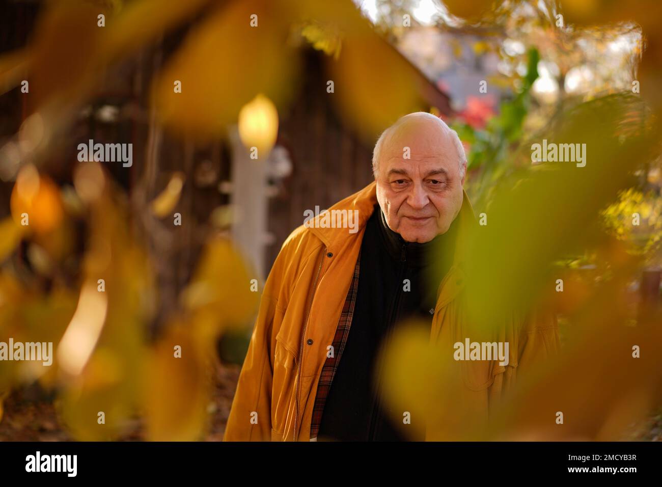 Journalist Dan Moldea is photographed near his home in Washington ...