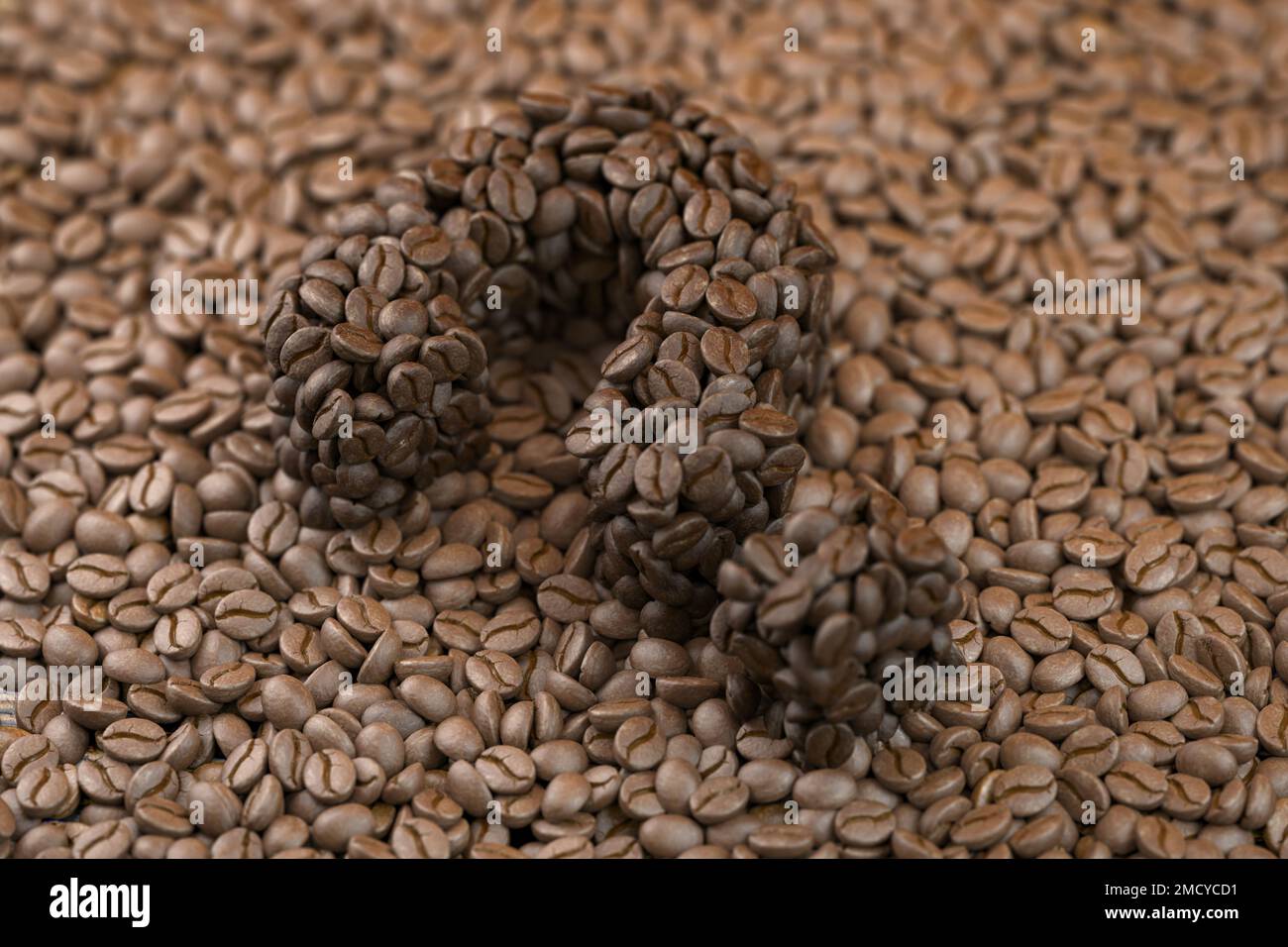 Question mark created from coffee beans. FAQ, ask and information about ...