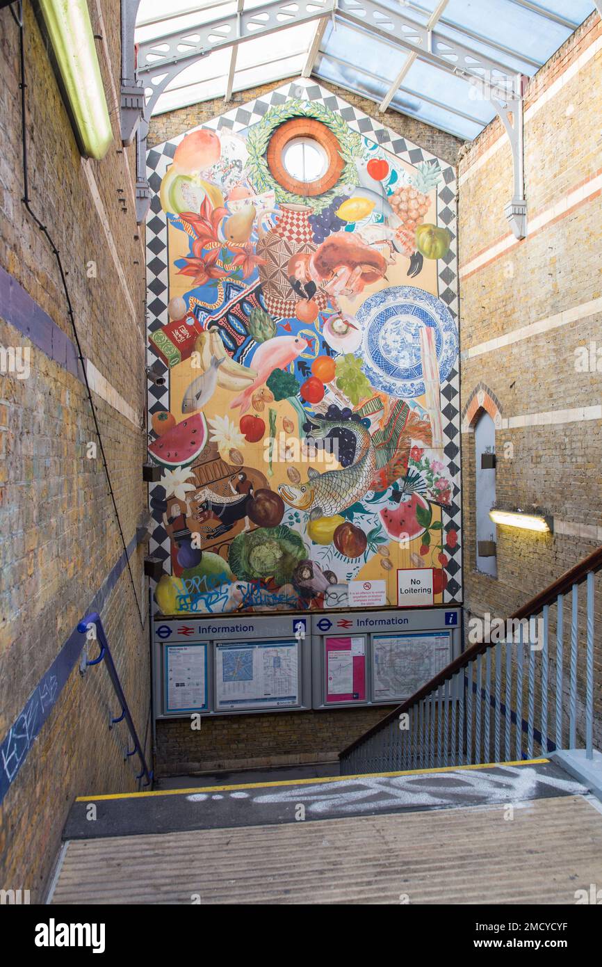 Mural at Brixton Station London Stock Photo - Alamy