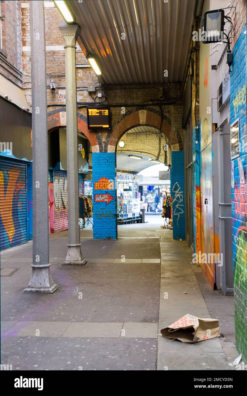 Tunnel Entrance to Brixton Station London Stock Photo - Alamy