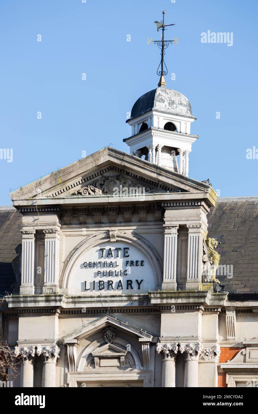 Brixton Oval and Tate Library London Stock Photo - Alamy