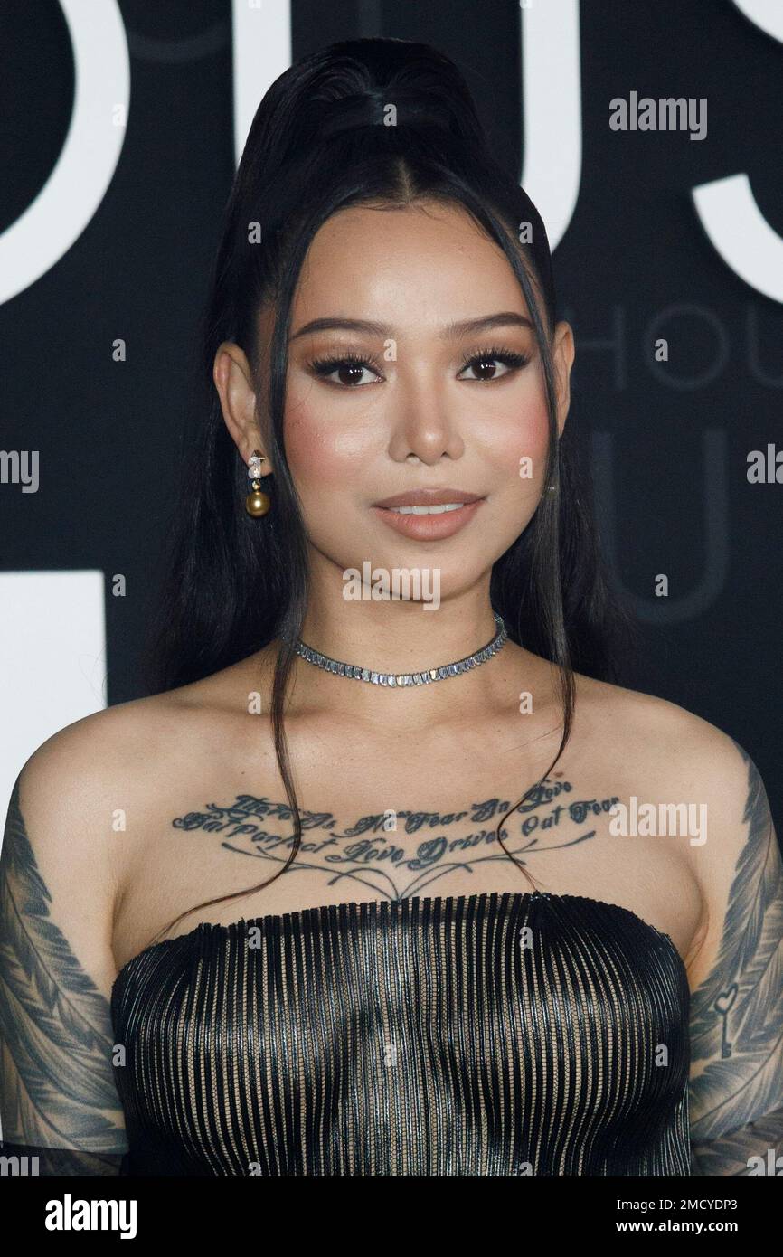 Bella Poarch arrives at "The House of Gucci" LA premiere at the Academy ...