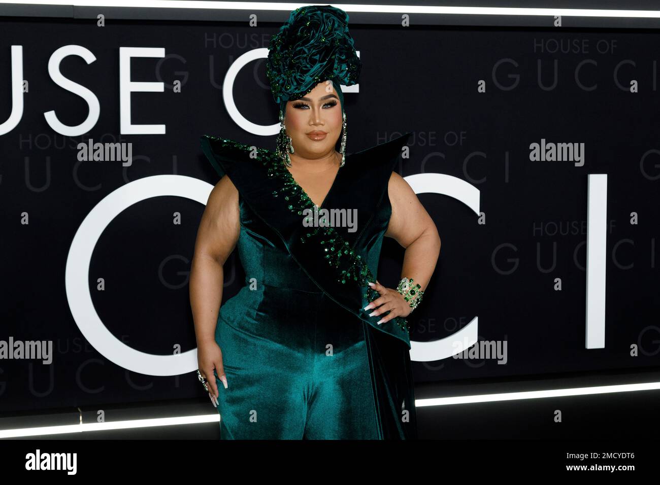 Patrick Starrr arrives at "The House of Gucci" LA premiere at the ...