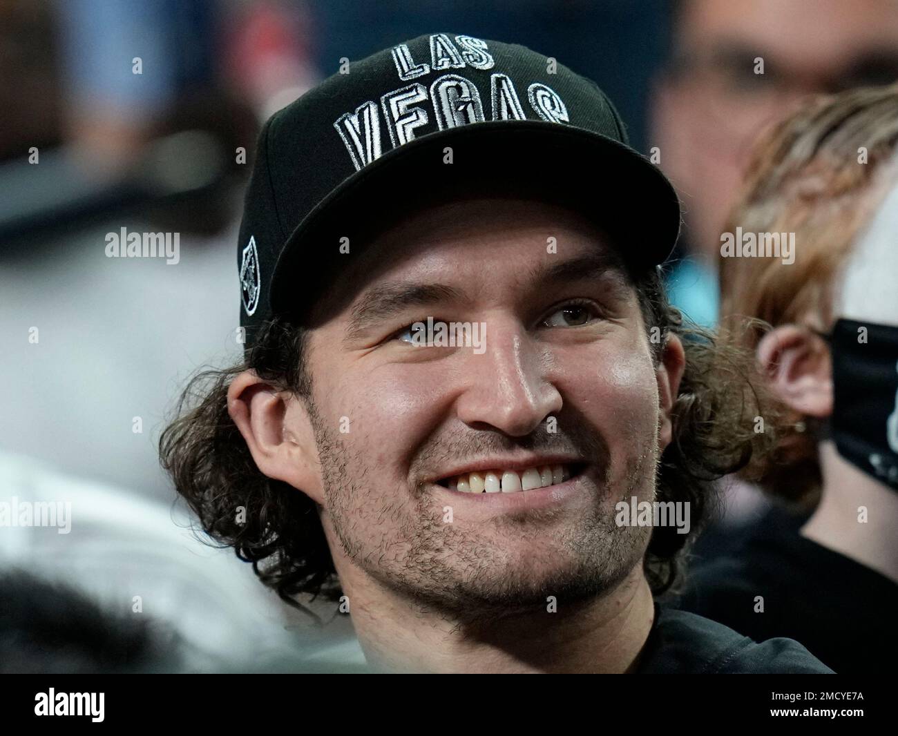 Vegas Golden Knights captain Mark Stone is seen in attendance during an ...