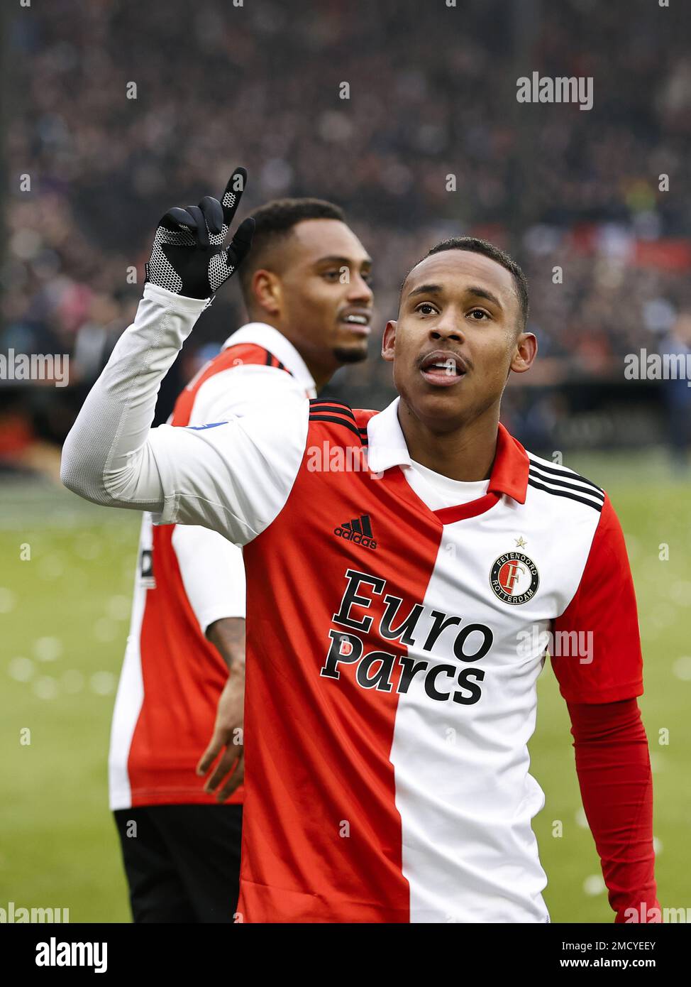 ROTTERDAM - Igor Paixao of Feyenoord celebrates the 1-0 during the ...