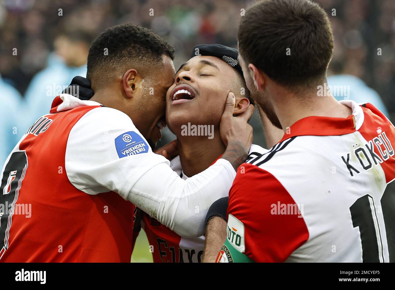 ROTTERDAM - (LR) Danilo of Feyenoord, Igor Paixao, Orkun Kokcu of Feyenoord of Feyenoord ...