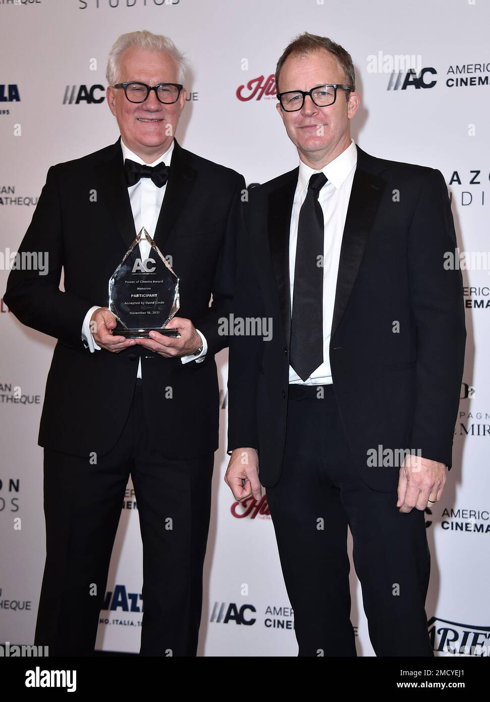 David Linde accepts the Power of Cinema Award on behalf of Participant ...