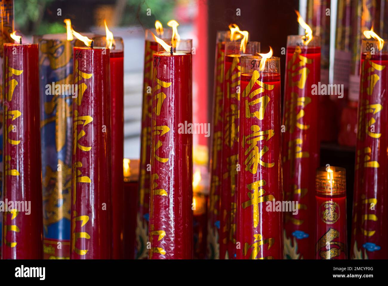 22 January 2023. Giant Candles at Sam Poo Kong. Semarang, Indonesia ...