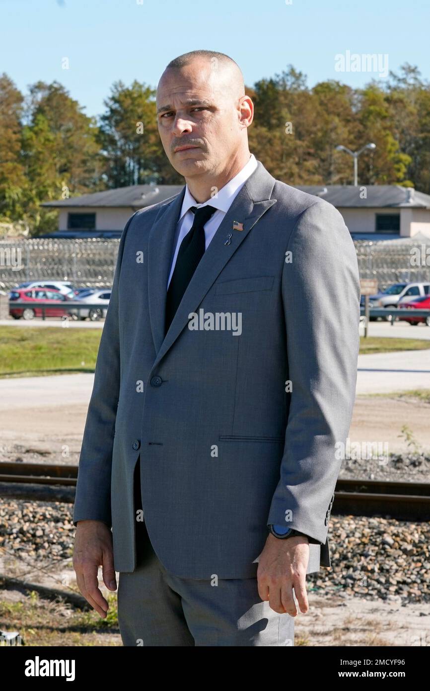 Mark Caruso, a former sergeant with Florida corrections, stands outside ...