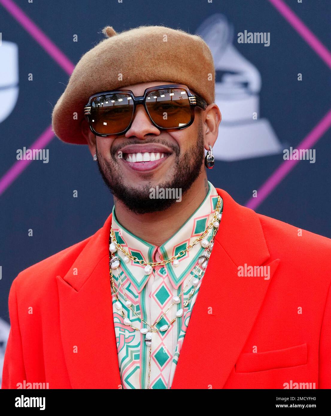 Rafa Pabon arrives at the 22nd annual Latin Grammy Awards on Thursday ...