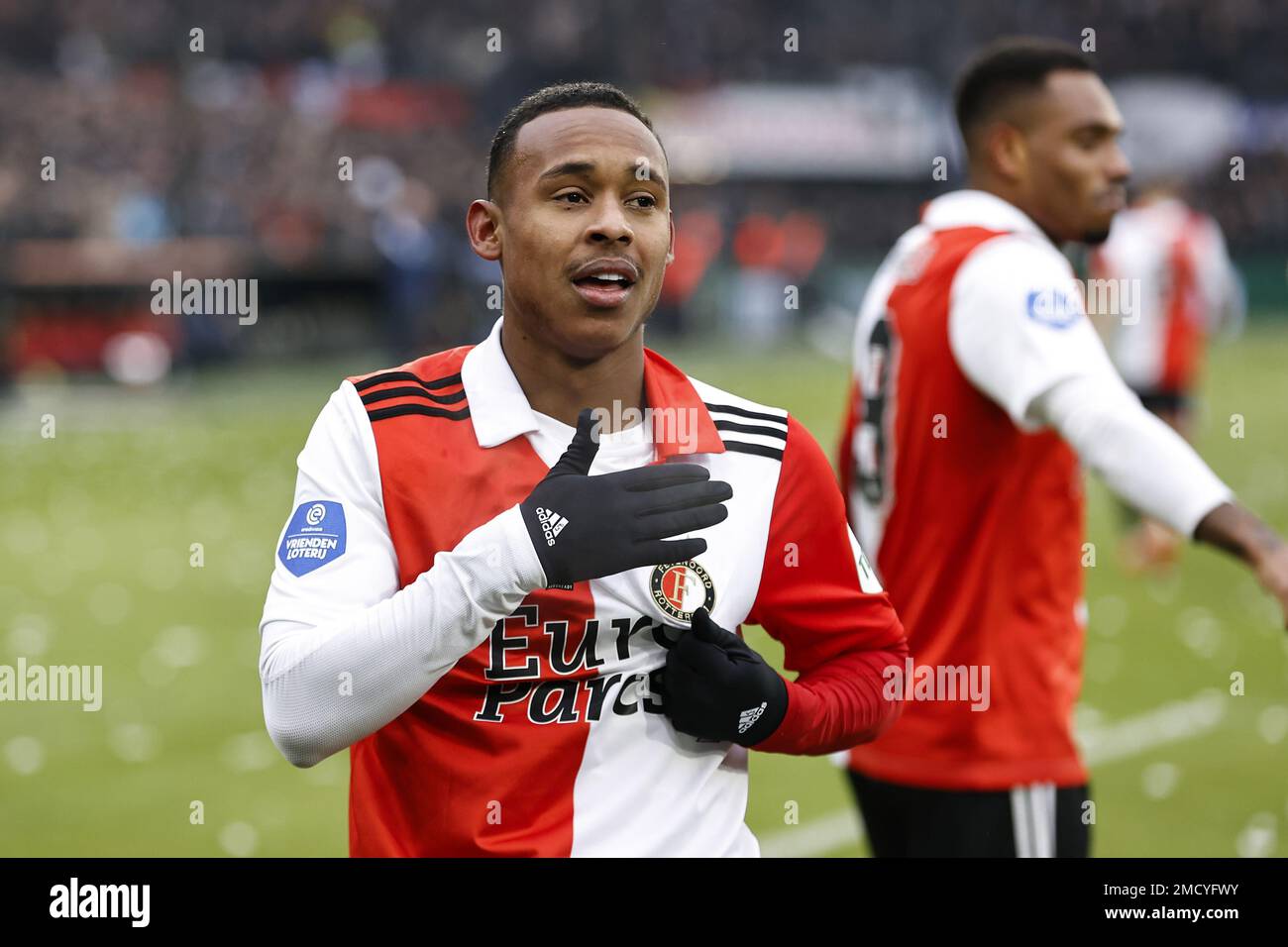 ROTTERDAM - Igor Paixao of Feyenoord celebrates the 1-0 during the ...