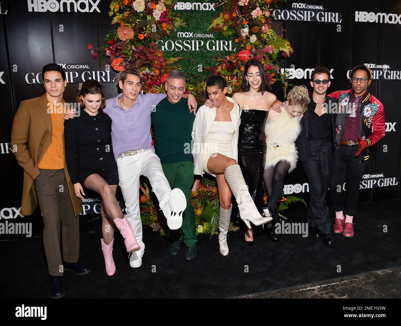 Jason Gotay, left, Megan Ferguson, Evan Mock, Josh Safran, Jordan ...