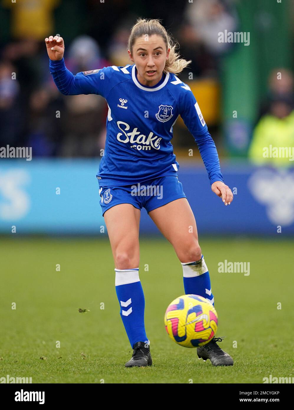 Everton’s Clare Wheeler in action during the Barclays Women's Super ...