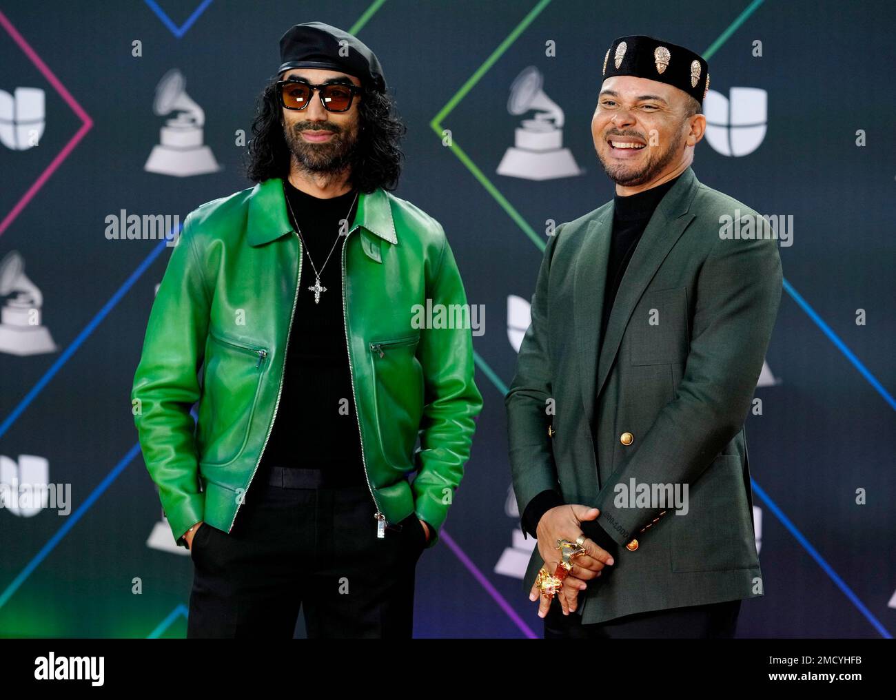Ape Drums, left, and Walshy Fire of Major Lazer arrive at the 22nd ...