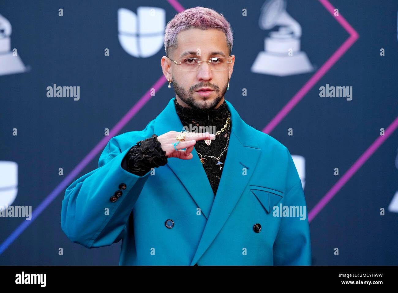 Mora arrives at the 22nd annual Latin Grammy Awards on Thursday, Nov ...