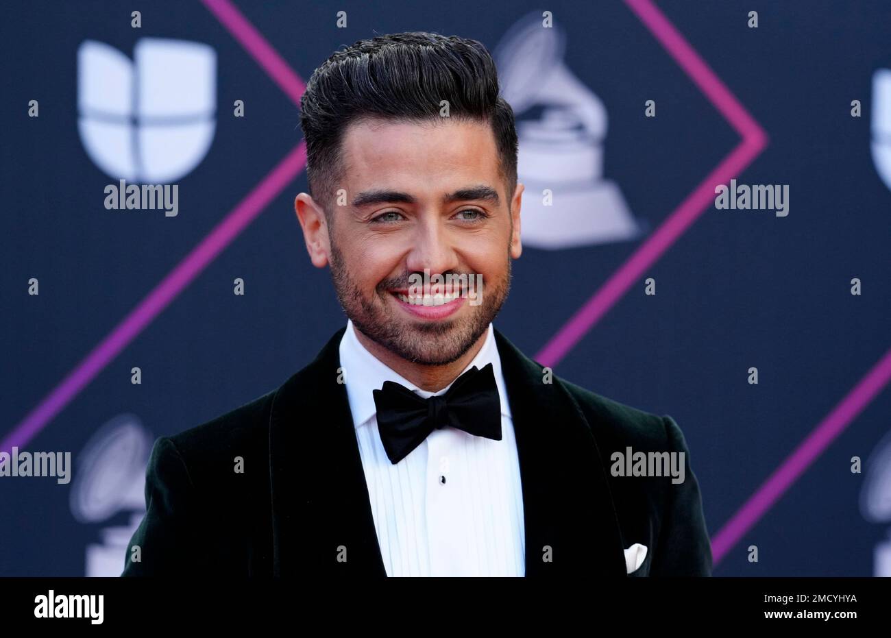 Borja Voces arrives at the 22nd annual Latin Grammy Awards on Thursday ...
