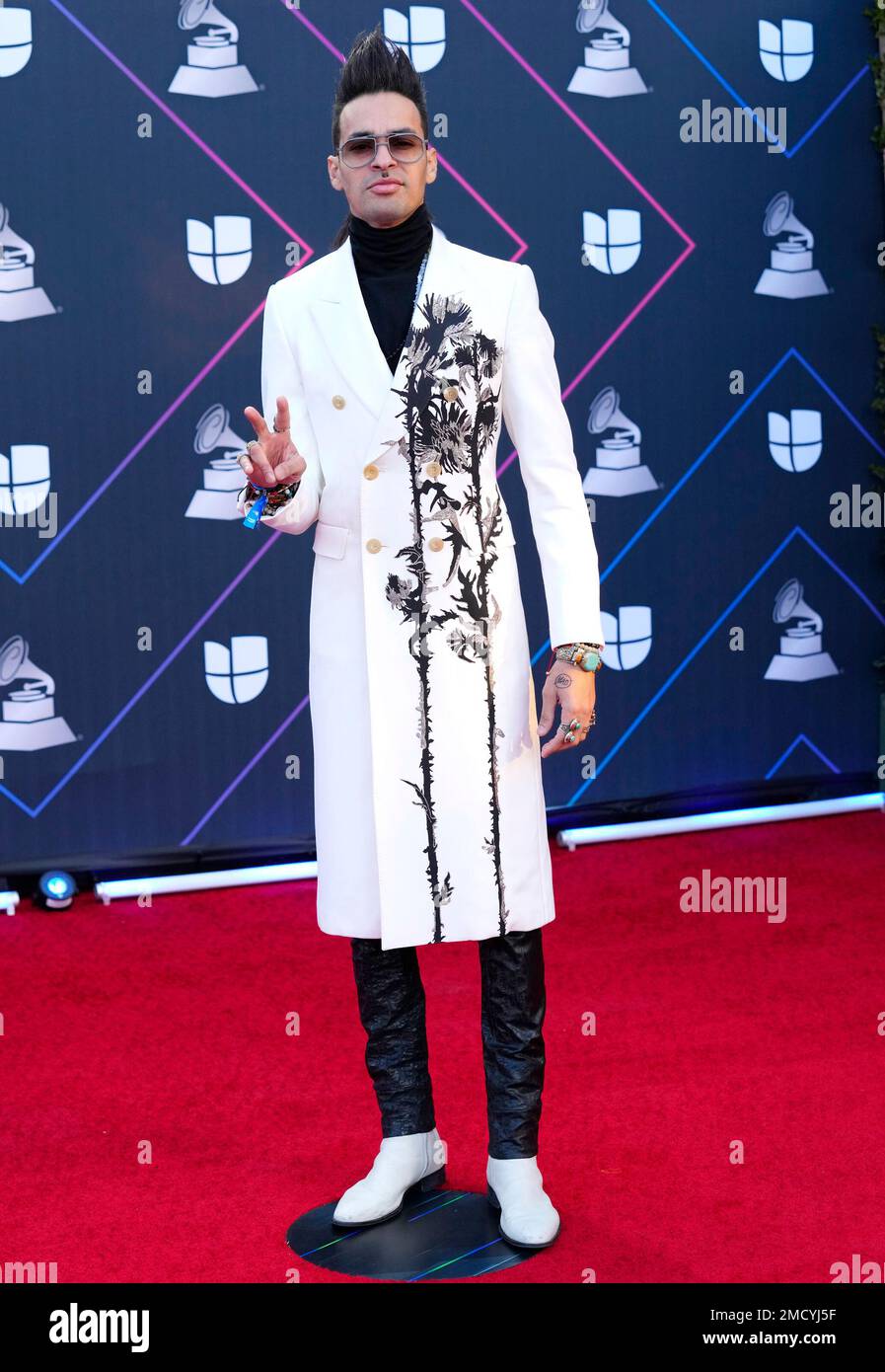 Motiff arrives at the 22nd annual Latin Grammy Awards on Thursday, Nov ...