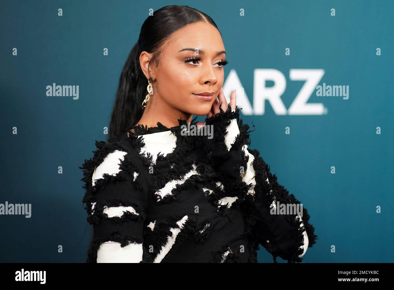 Alix Lapri attends the premiere of the Starz television series "Power ...