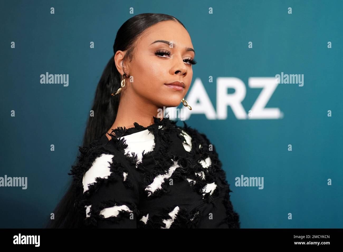 Alix Lapri attends the premiere of the Starz television series "Power ...