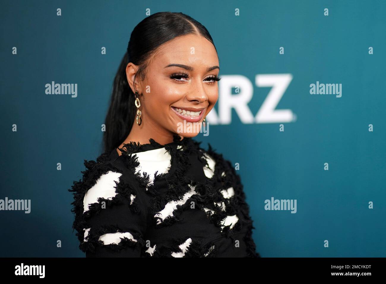 Alix Lapri attends the premiere of the Starz television series "Power ...