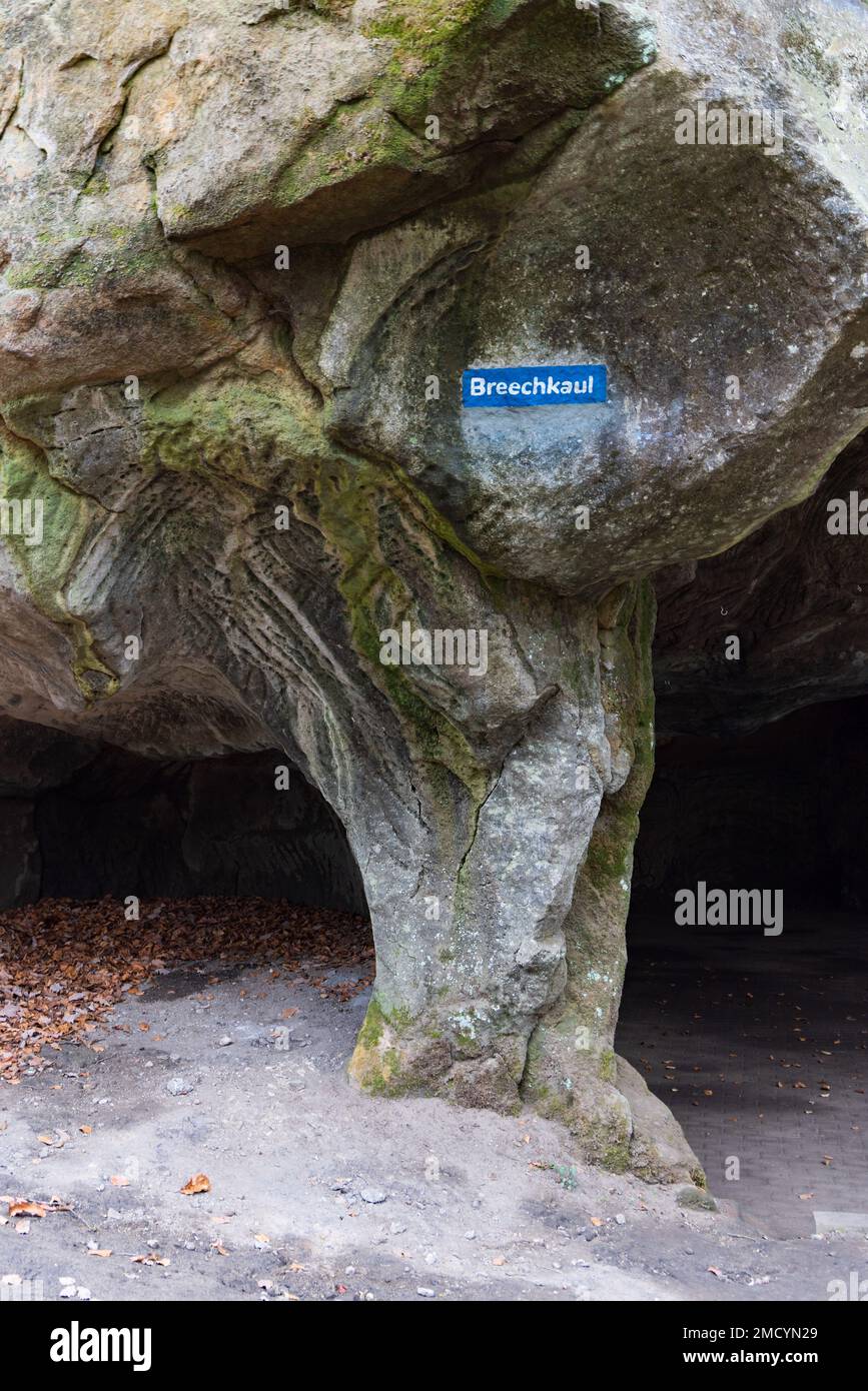 Mullerthal, Luxembourg - Januari 1, 2023: Sightseeing Mullerthal river ...