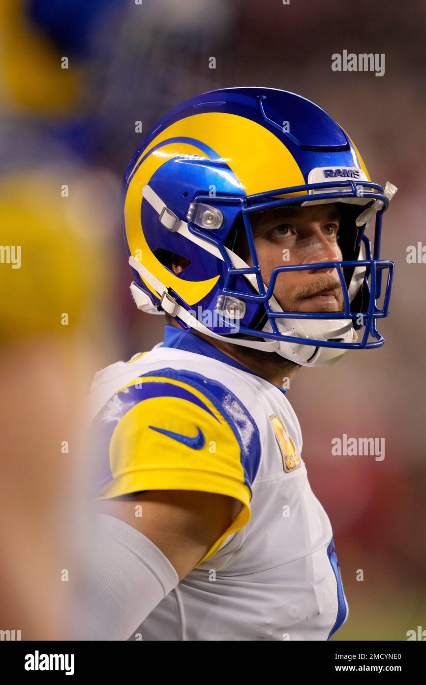 Los Angeles Rams quarterback Matthew Stafford against the San Francisco ...