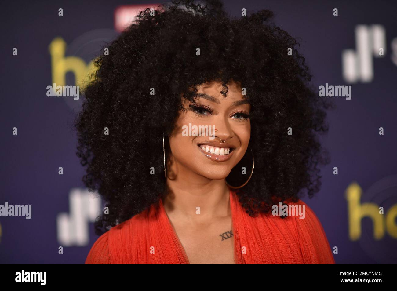 Bri Hall attends the LA premiere of "Hawkeye" at the El Capitan Theatre ...