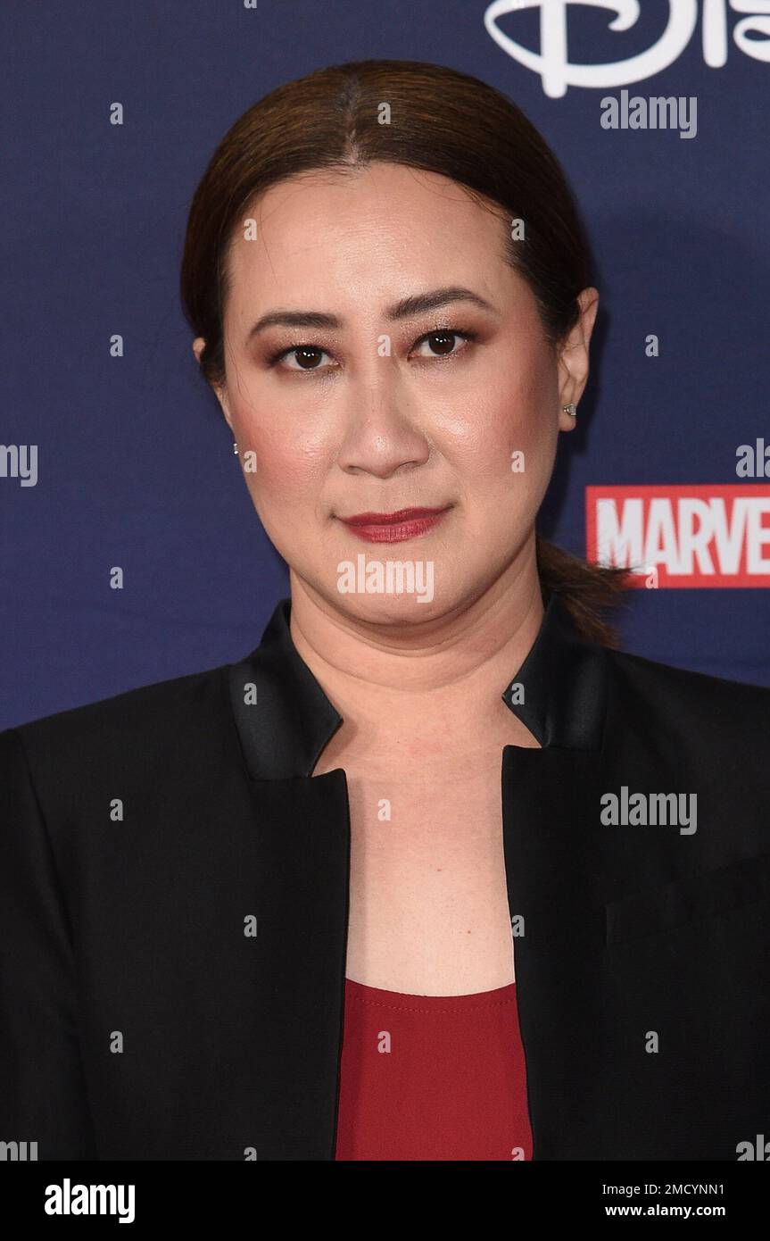 Trinh Tran attends the LA premiere of "Hawkeye" at the El Capitan ...