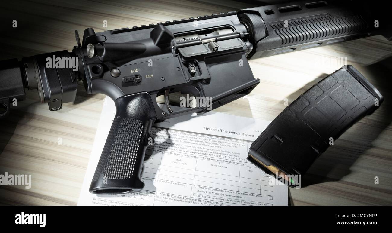 Public Domain Nics Background Check Form With Ar 15 And High Capacity