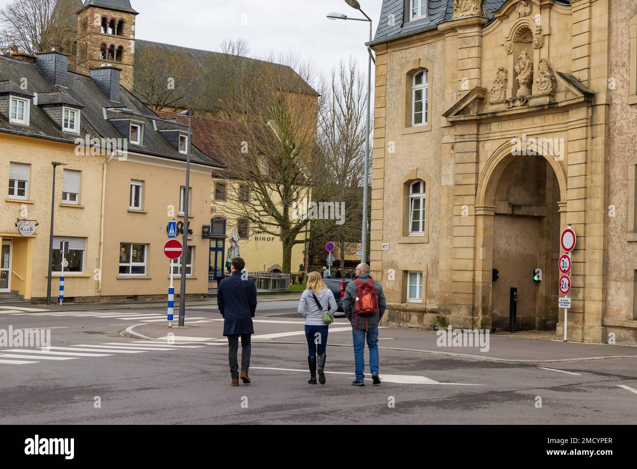 Echternach, Luxembourg - Januari 1, 2023: Cityscape of Echternach ...