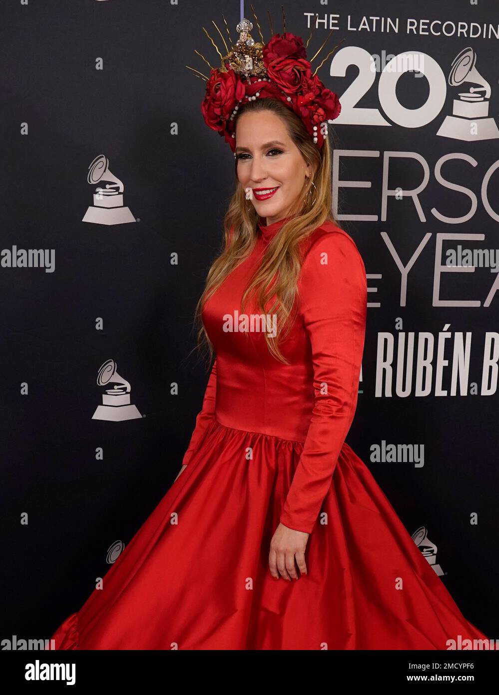 Maria Toledo arrives at the Latin Recording Academy Person of the Year ...