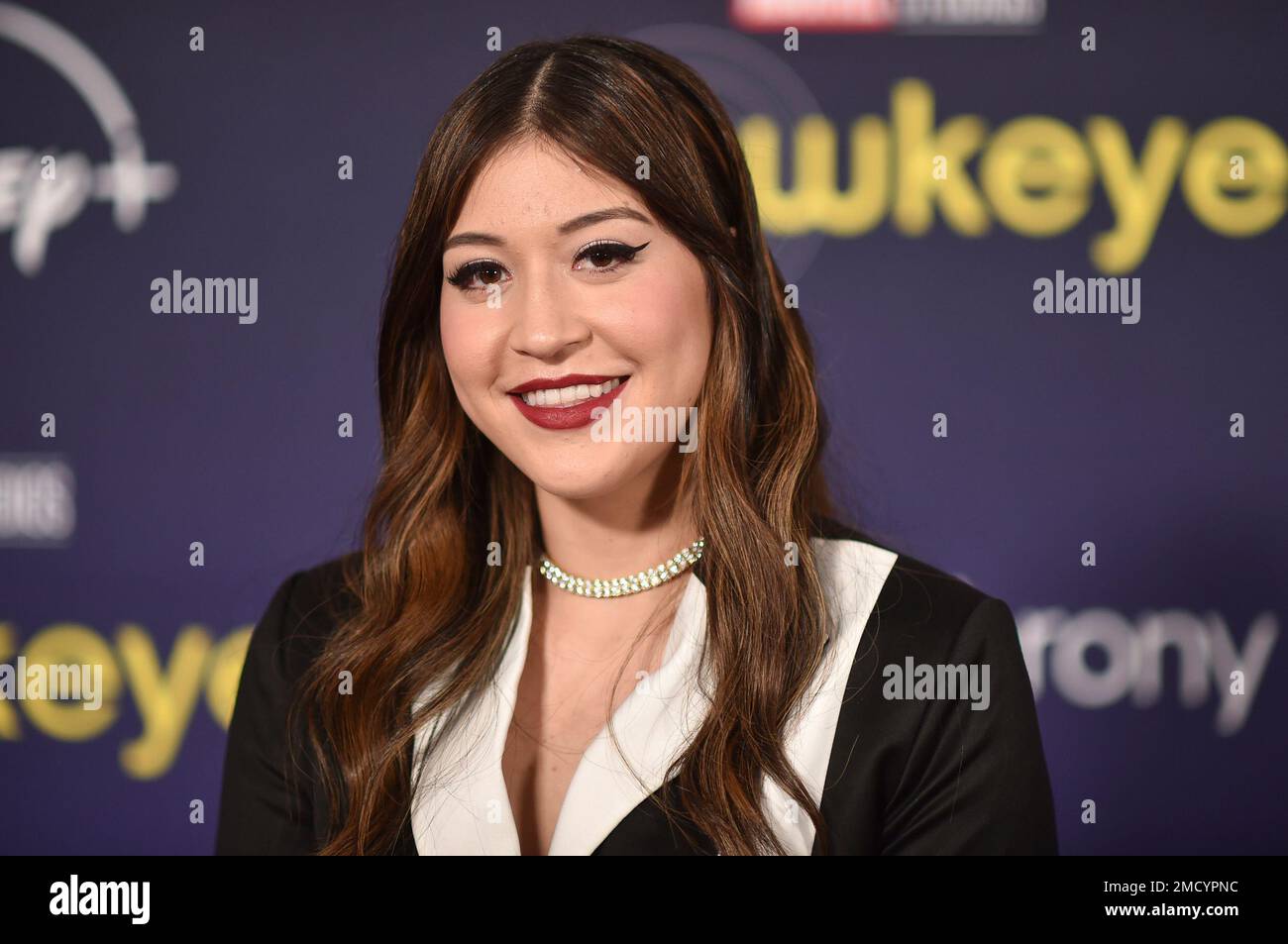 Alaqua Cox attends the LA premiere of "Hawkeye" at the El Capitan ...