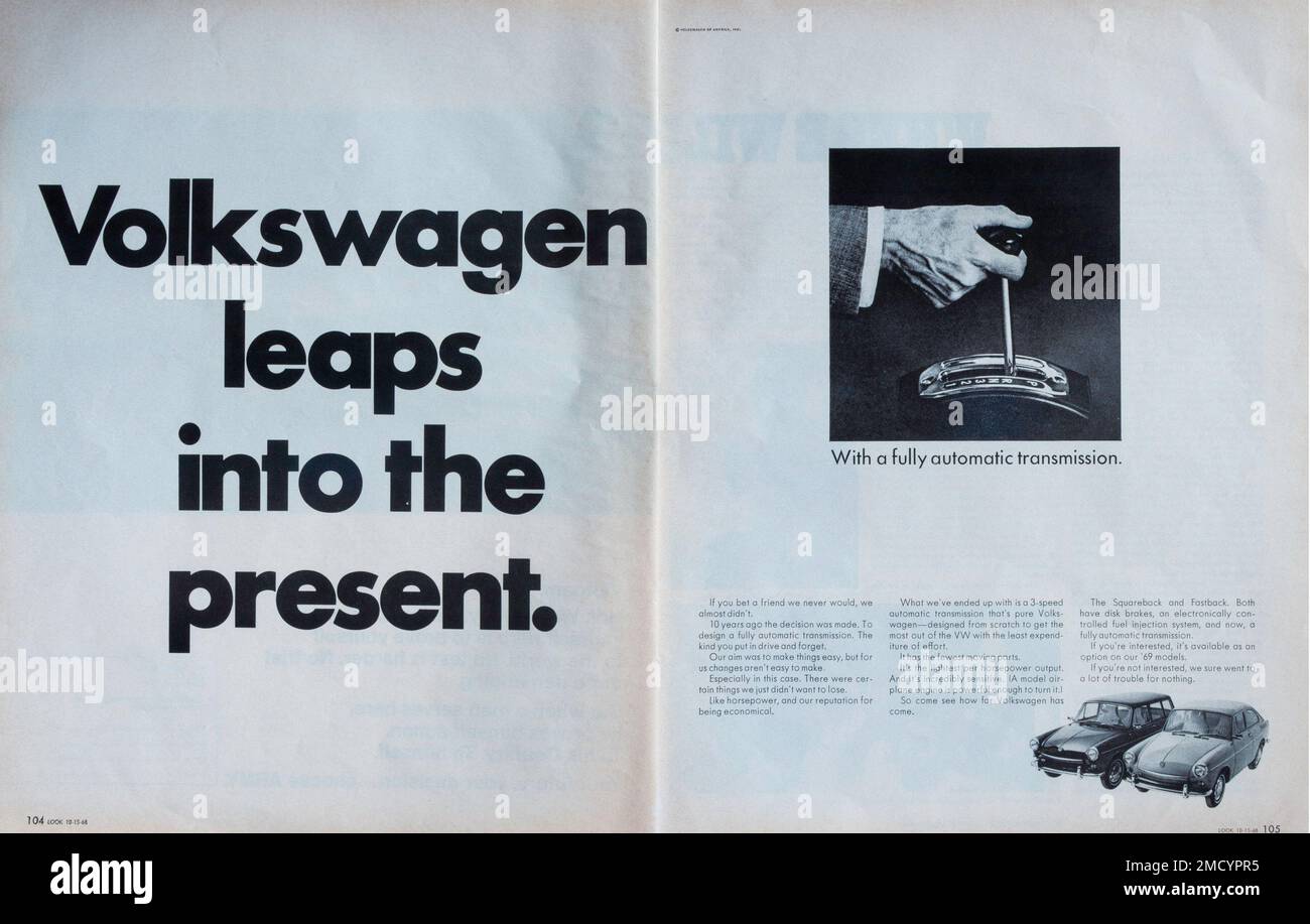 Vintage 15 October 1968 "Look" magazine issue advert, USA Stock Photo ...