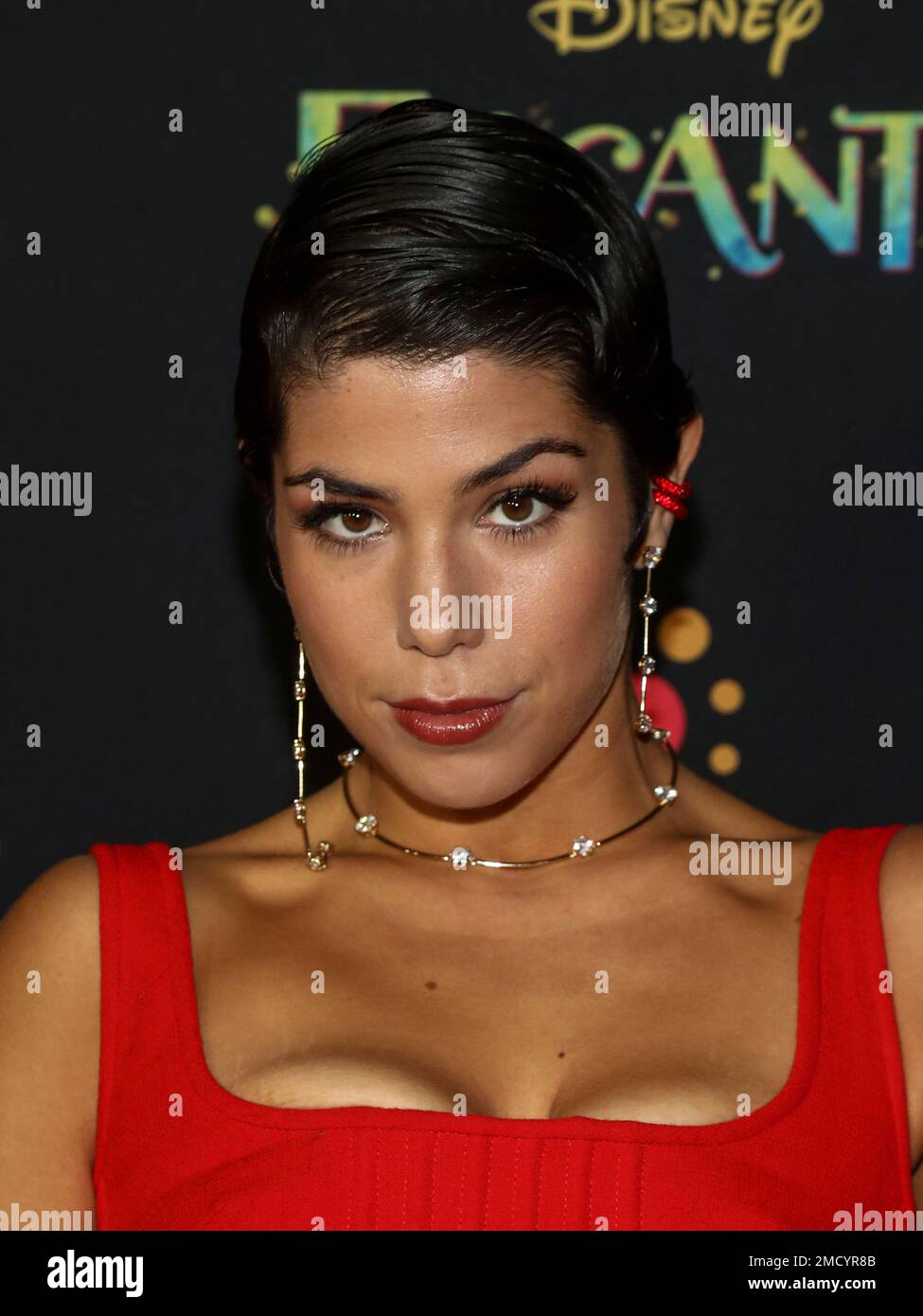 Actor Jessica Darrow attends the premiere of Disney's "Encanto" at AMC ...