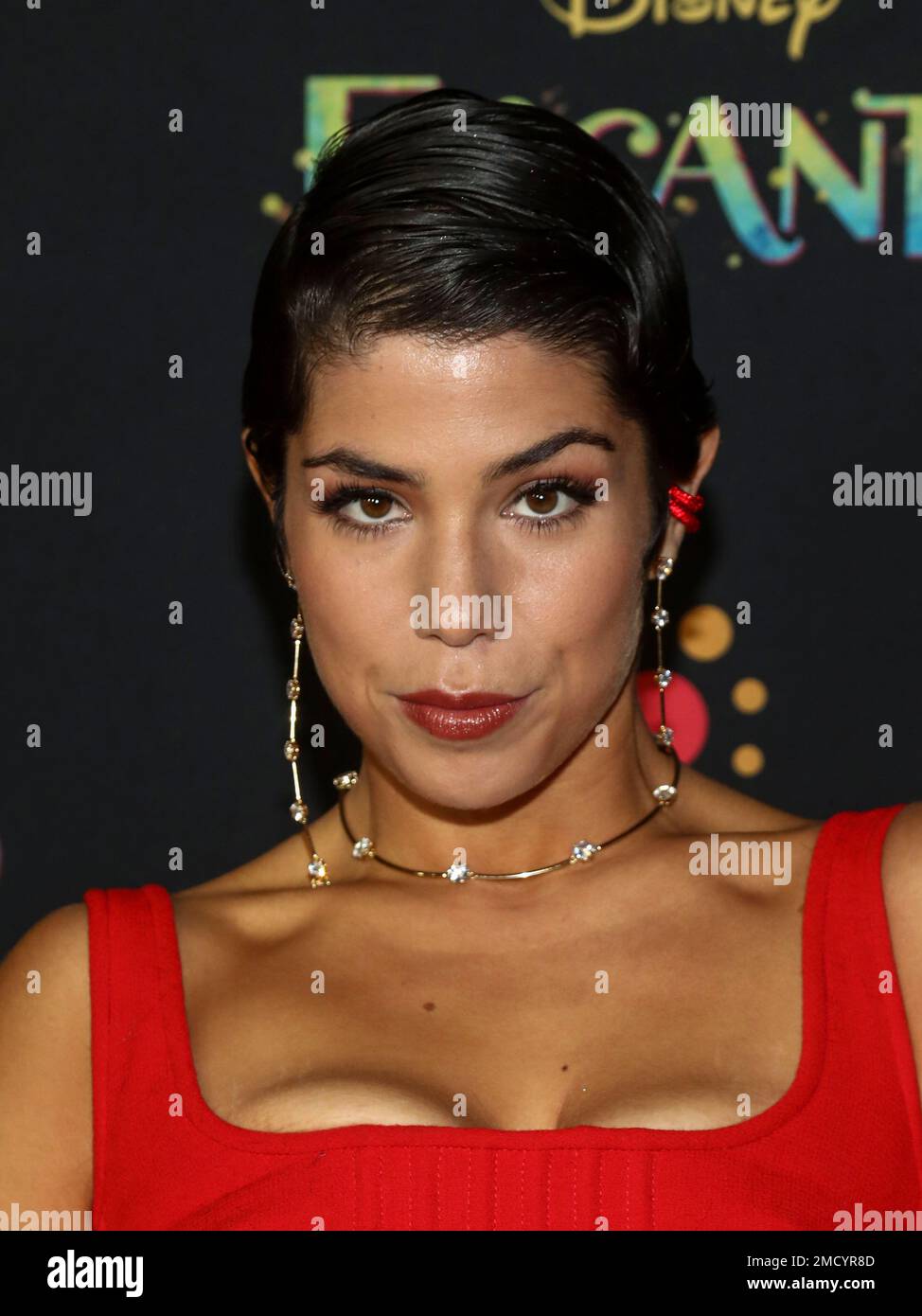 Actor Jessica Darrow attends the premiere of Disney's "Encanto" at AMC ...