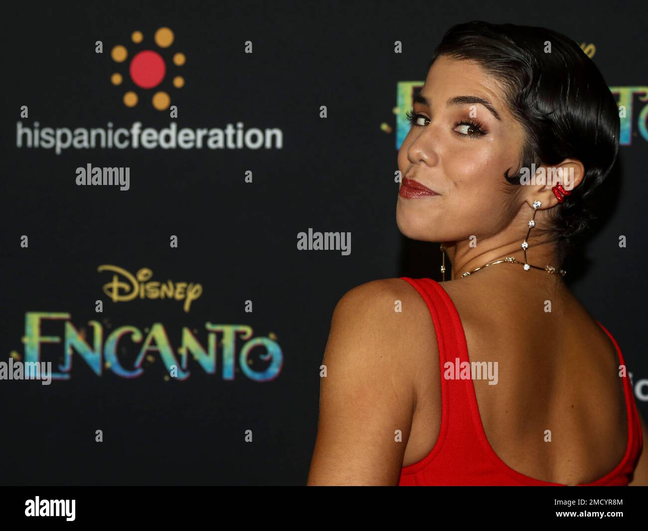 Actor Jessica Darrow attends the premiere of Disney's "Encanto" at AMC ...